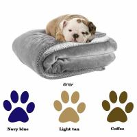 China Popular Knit 100% Polyester French Fleece Sherpa Pet Blanket for Sofa Cat Kennel for sale