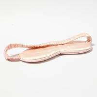 China Adjustable Sleep Eye Mask Custom Logo Satin Silk Eye Shade for Normal Skin Type Travel for sale