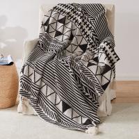 China Summer Boho Throw Blanket Set Free Sample for Soft and Large Knitting Travel for sale