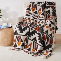 China Summer Boho Throw Blanket Set Free Sample for Soft and Large Knitting Travel for sale