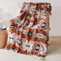 China Summer Boho Throw Blanket Set Free Sample for Soft and Large Knitting Travel for sale