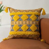China Bohemian Pattern Tassel Cushion Cover for Decorative Pillowcase for sale