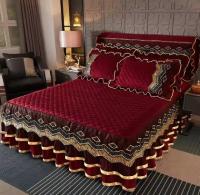 China Bedding Set Skirt Duvet Pillowcase with Embroidery Lace Eco-friendly and Soft Fabric for sale