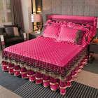 China Bedding Set Skirt Duvet Pillowcase with Embroidery Lace Eco-friendly and Soft Fabric for sale