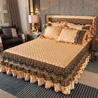 China Bedding Set Skirt Duvet Pillowcase with Embroidery Lace Eco-friendly and Soft Fabric for sale