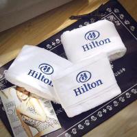 China 100% Cotton Fabric Solid Color Custom Logo Bath Towel Set for Luxury Hotel Bathroom for sale