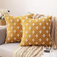 China Square Bedroom Cushion Pillowcase with Embroidery Cut Flower Design from Manufacturers for sale