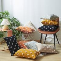 China Square Bedroom Cushion Pillowcase with Embroidery Cut Flower Design from Manufacturers for sale
