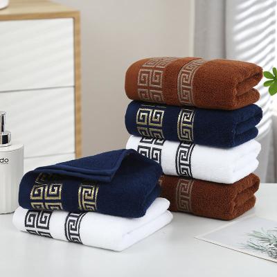 China Luxury Hotel Embroidery Custom Thick Super Soft Bathroom Bath 100% Cotton Towel Sets for sale