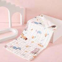 China Soft and Gentle Woven Cotton Baby Towel High Density 6 Layers Non-Fluorescent 25*50cm for sale