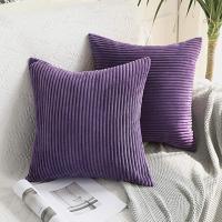 China Car Solid Pattern Corduroy Decorative Square Throw Pillow Cover Cushion Pillowcase for sale