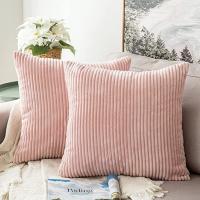 China Car Solid Pattern Corduroy Decorative Square Throw Pillow Cover Cushion Pillowcase for sale