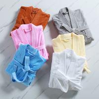 China 300-400g Unisex Cotton Bathrobe Towel Pajamas Spa Bathrobe Bath Robe Professional for sale