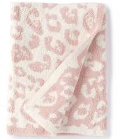 China Home Appliance Comfortable Knitted Throw Blanket with Leopard Zebra Print in 22 Colors for sale