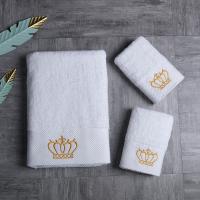 China Plain Color Beauty Salon Gift Pure Cotton Bath Towel Soft and Absorbent for Adults for sale