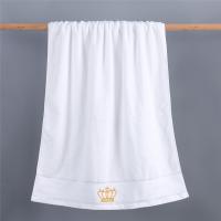China Plain Color Beauty Salon Gift Pure Cotton Bath Towel Soft and Absorbent for Adults for sale