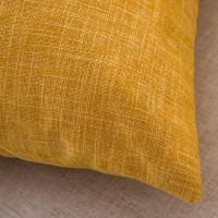 China Simple Solid Colors Linen Cotton Cushion Cover for Home Pillowcases in Vintage Style for sale