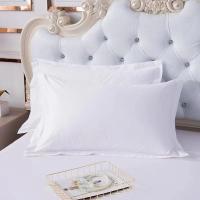 China Hotel'S Bedding Collection With Luxurious White Cotton Satin Pillowcase for sale