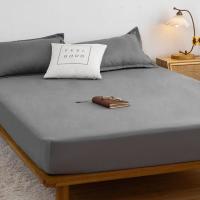 China Custom Dust Sheet Cover Polyester Fitted Sheet in Grade A for Twin Queen King Size for sale