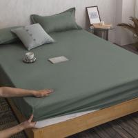 China Custom Dust Sheet Cover Polyester Fitted Sheet in Grade A for Twin Queen King Size for sale