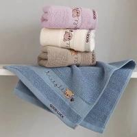 China Rectangle Cotton Towel Colorful Little Panda Double-Sided Strand Children's Thick Hand Towel for sale