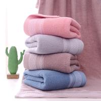 China Thickened Plain Color Beauty Salon Gift Advantage of Soft Absorbent Cotton Bath Towel for sale