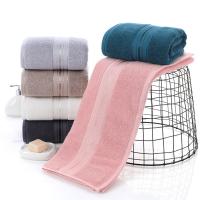 China Solid Pure Cotton Beach Bath Towel Thickened Household Large Towel for Convenience for sale