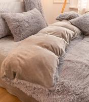 China Customized Shaggy Plush Duvet Cover Sets Soft Winter Bedding with No Filling for sale