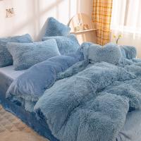 China Customized Shaggy Plush Duvet Cover Sets Soft Winter Bedding with No Filling for sale