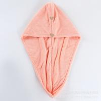 China Women Coral Fleece Dry Hair Hat Quick-Dry Absorbent Shower Hat with Thickened Towel for sale