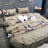 China Polyester Cartoon Simple 4 Pcs Bedding Sheet Set Duvet Cover Pillowcase Wedding Bedding for sale