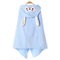 China Customized Size Baby Hooded Bath Wrap Microfiber Coral Fleece Towel for Boys Girls for sale