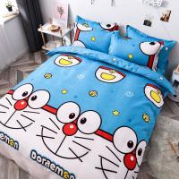China Polyester Cartoon Simple 4 Pcs Bedding Sheet Set Duvet Cover Pillowcase Wedding Bedding for sale