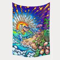 China 3D Print Trippy Mushroom Tapestry Hippie Psychedelic Abstract Art Tapiz for Wall Hanging for sale