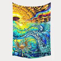 China 3D Print Trippy Mushroom Tapestry Hippie Psychedelic Abstract Art Tapiz for Wall Hanging for sale