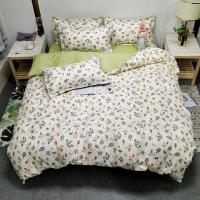 China 100% Luxury Hotel Bed Sheet Set with 2Pcs Pillow Case Nondisposable and Customized for sale