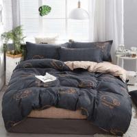 China 100% Luxury Hotel Bed Sheet Set with 2Pcs Pillow Case Nondisposable and Customized for sale
