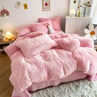 China Thick Coral Velvet Bed Sheet Set Luxury Designer Comforter Sets for Winter Protection for sale