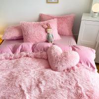 China Thick Coral Velvet Bed Sheet Set Luxury Designer Comforter Sets for Winter Protection for sale