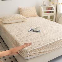 China Washable Machine Wash Winter Bed Sheet Sets 100% Velvet Bed Protector Mattress Cover for sale