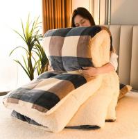 China Polyester Filling Winter Quilt Thickened Warm Lamb Fleece Quilt for Soft and Cozy Sleep for sale