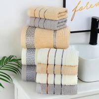 China White Plain Forged Cotton Washcloth Bath Towel Absorbent 3-Piece Gift Box with Return Gift Cover for sale