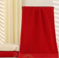 China 100% Pure Cotton Direct Embroidered Soft Absorbent Home Towels Ideal for All Age Group for sale