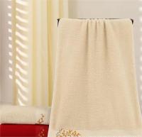 China 100% Pure Cotton Direct Embroidered Soft Absorbent Home Towels Ideal for All Age Group for sale