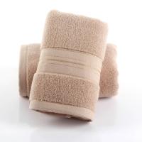 China Striped Pattern 100% Cotton Thickened Absorbent Towels Soft Skin Friendly Quick Drying for sale