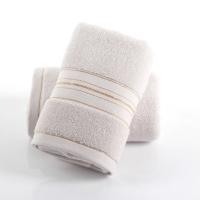 China Striped Pattern 100% Cotton Thickened Absorbent Towels Soft Skin Friendly Quick Drying for sale