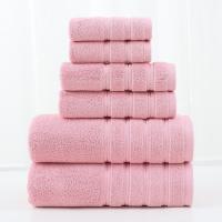 China Upgrade Your Bathroom with this Thickened and Combed Cotton 6-Piece Towel Set in White for sale