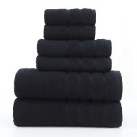 China Upgrade Your Bathroom with this Thickened and Combed Cotton 6-Piece Towel Set in White for sale