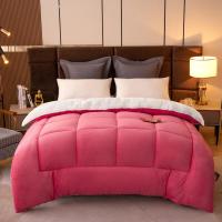 China Light Pink Solid Oeko-Tex Comforter Edredon Twin Bedding Set Suitable for All Seasons for sale