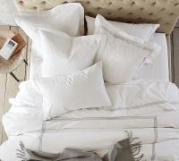 China HotelHome 100% Cotton Embroidered Duvet Cover Bedding Set 4 Piece Single Double Queen King for sale